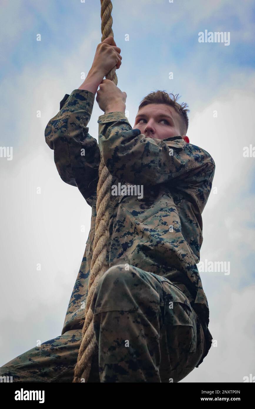 U.S. Marine Corps Cpl. Keegan Bailey, a combat graphics specialist with Headquarters Company ...