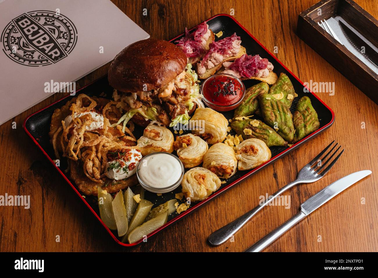 Food in restrain. Restaurant menu Stock Photo - Alamy