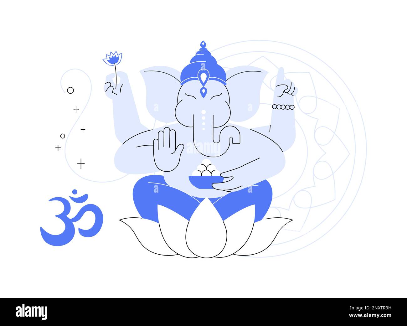 Hinduism abstract concept vector illustration Stock Vector Image & Art ...