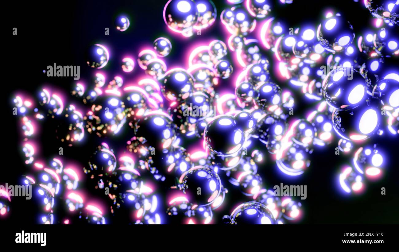 Soft color metal spheres fluid hi-res stock photography and images - Alamy