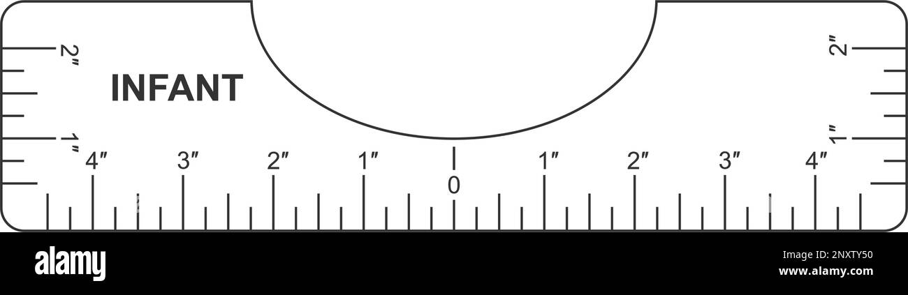 Measuring infant length Stock Vector Images - Alamy