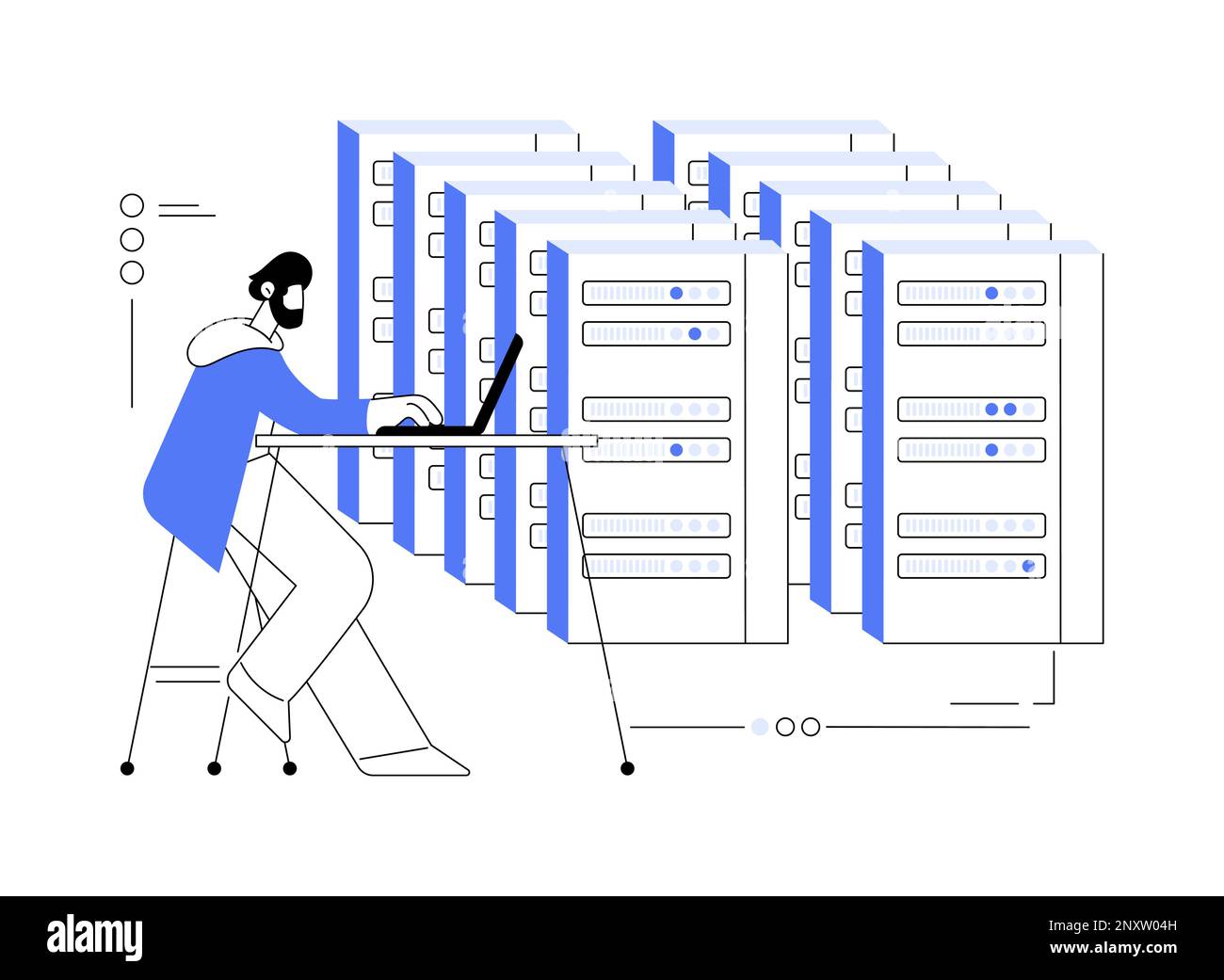 Data center abstract concept vector illustration Stock Vector Image ...
