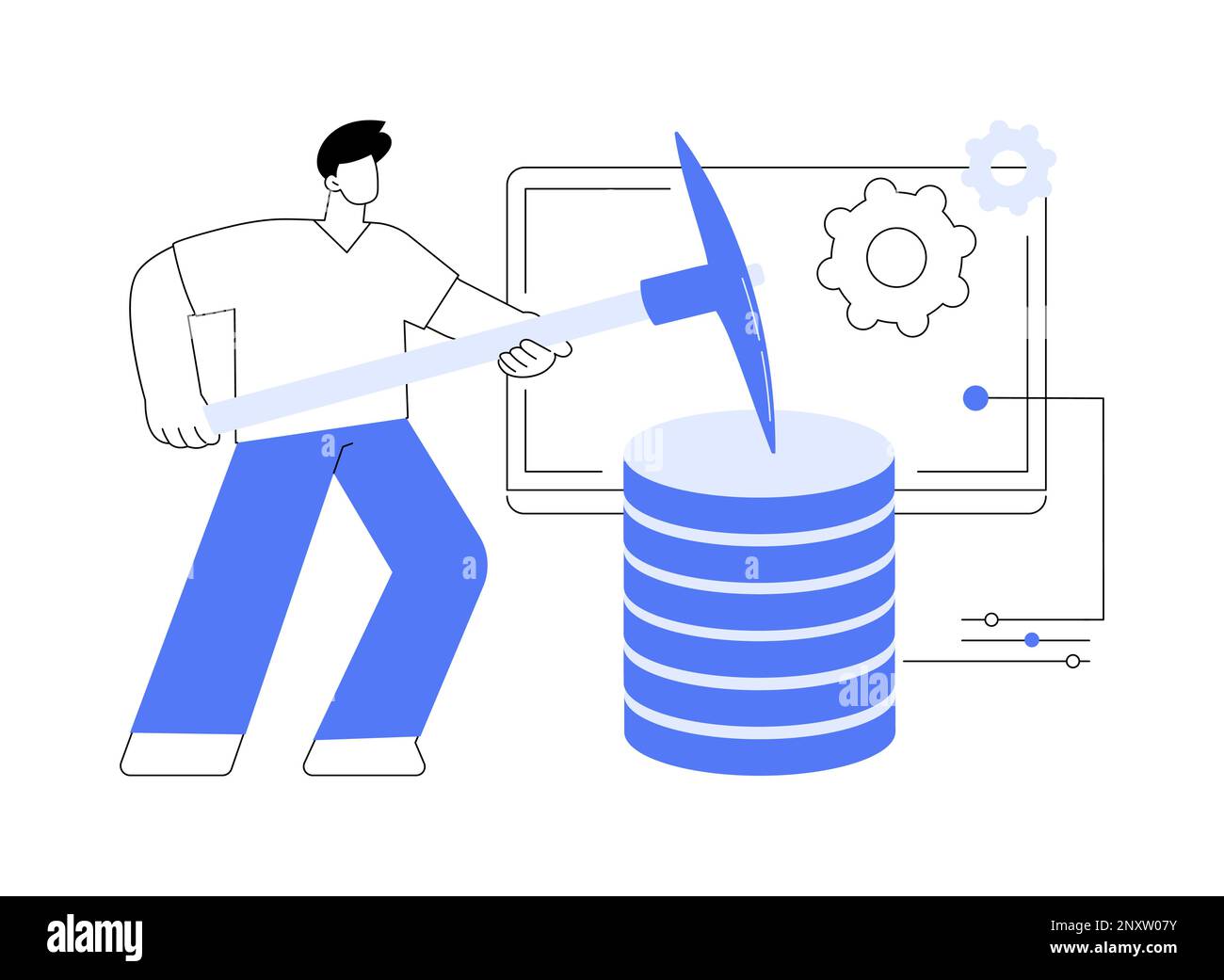 Data Mining Abstract Concept Vector Illustration Stock Vector Image