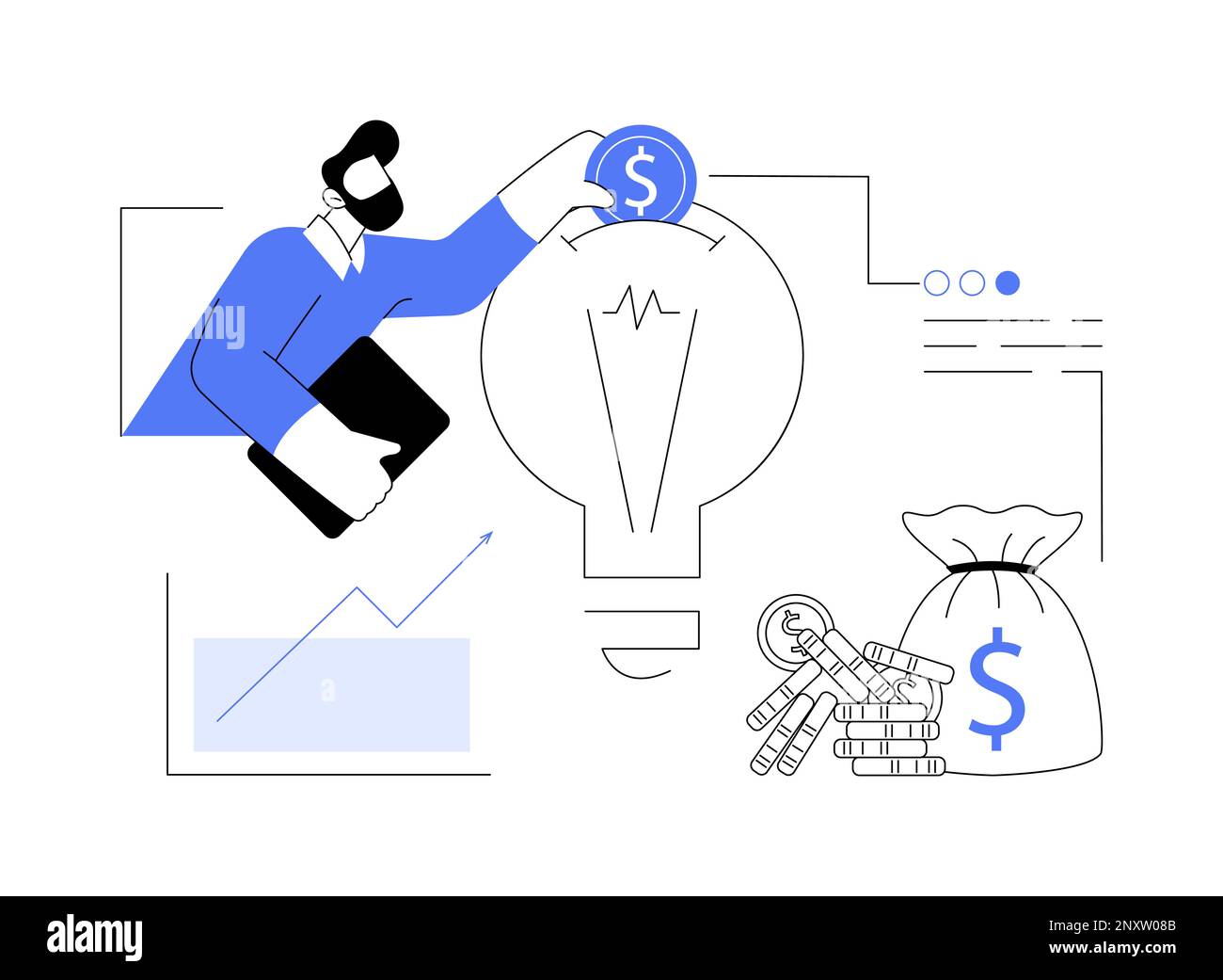 Venture investment abstract concept vector illustration Stock Vector ...