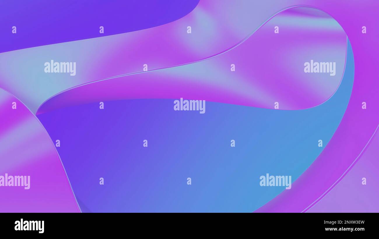 Abstract flexible purple bending shape. Design. Smooth slowly moving ...