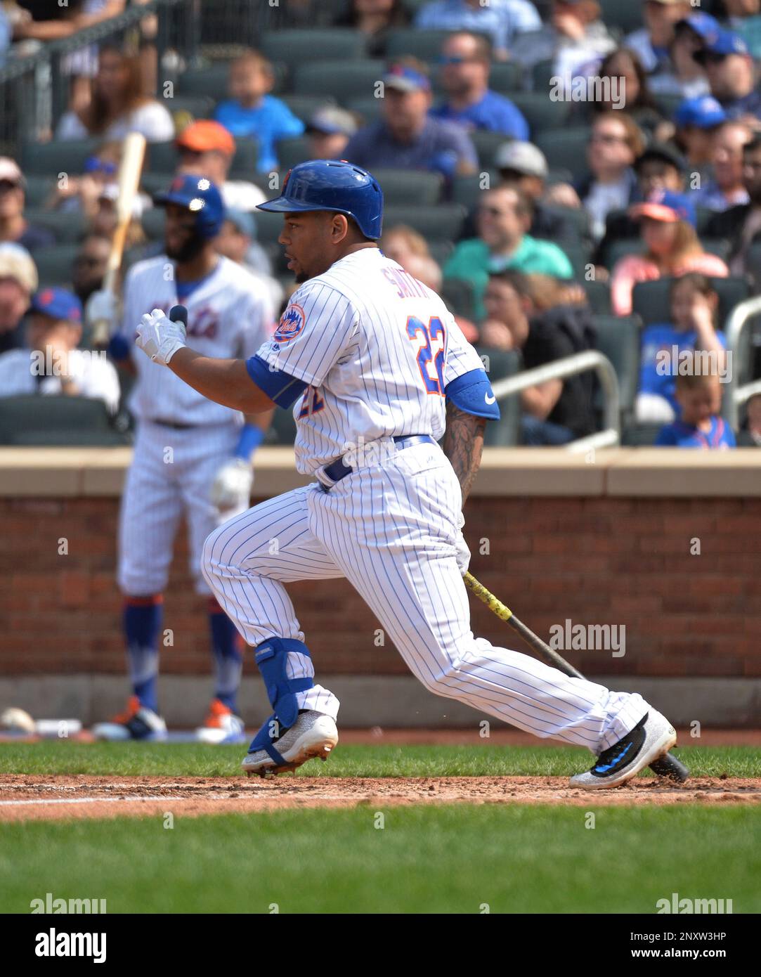 New York Mets infielder Dominic Smith (22) during game against the ...