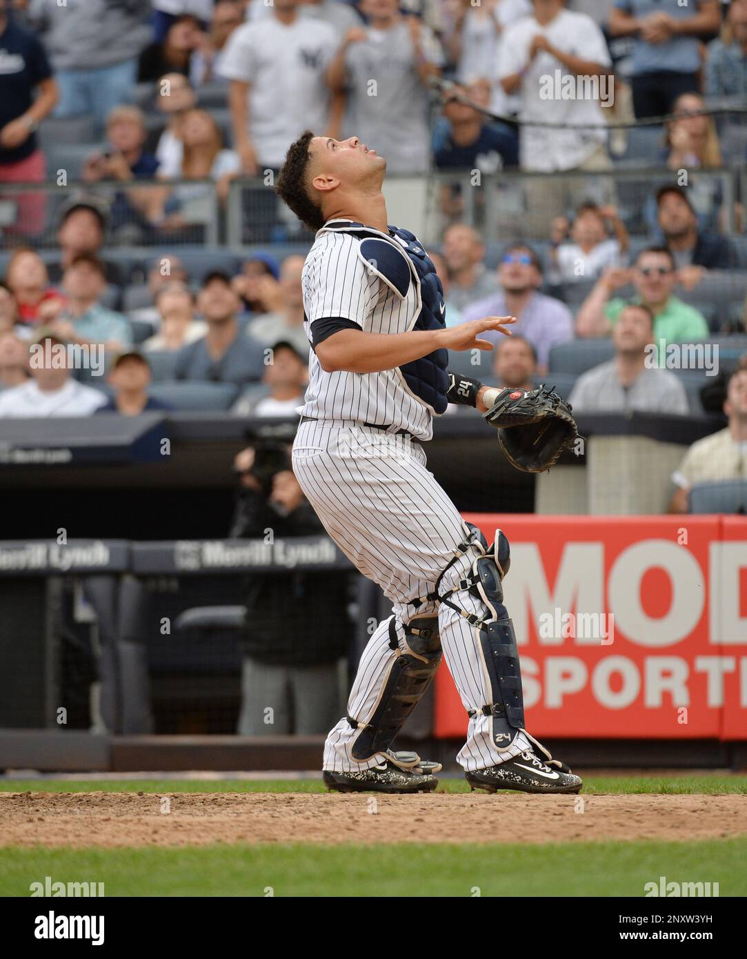 New York Yankees catcher Gary Sanchez (24) during game against the ...