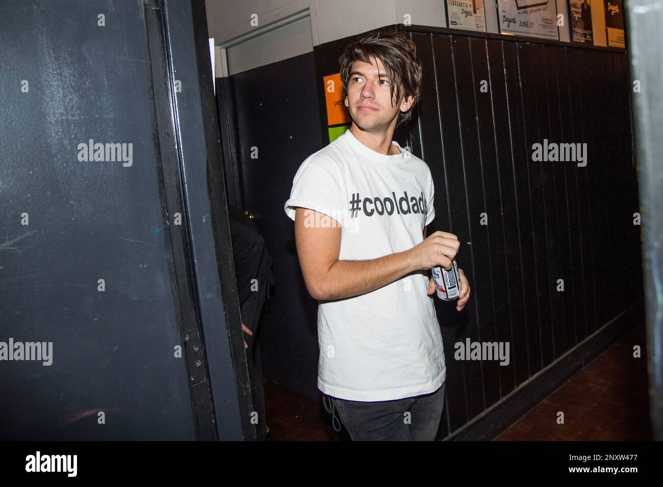 Tim John from The Griswolds backstage at Bogart's on Nov. 13, 2015, in ...