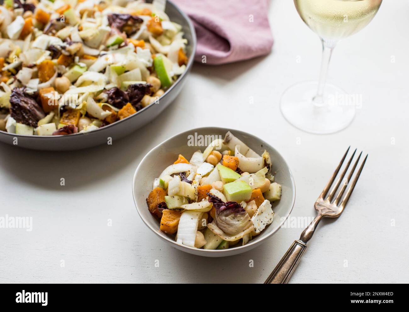 This November 2017 photo shows a chopped winter salad in New York. This ...