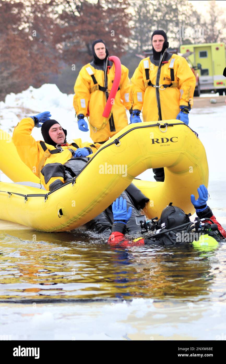 A firefighter with the Directorate of Emergency Services Fire ...