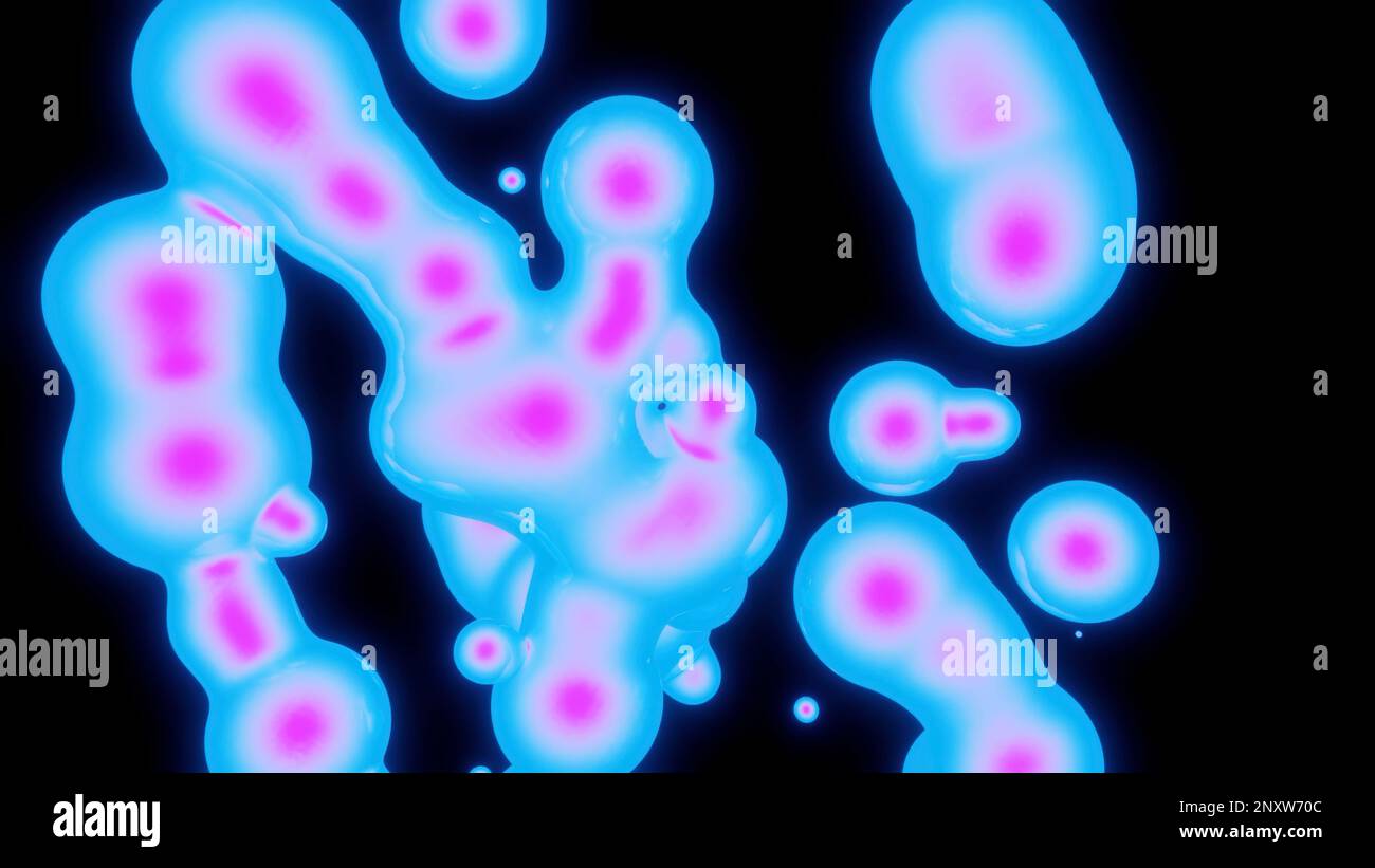 Cell division or cloning cells. Design. Abstract process of cells ...
