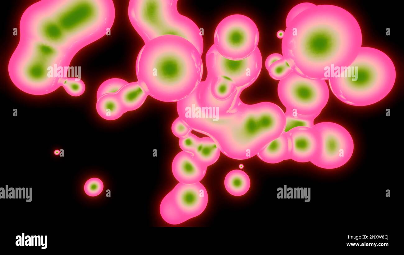 Cell division or cloning cells. Design. Abstract process of cells ...
