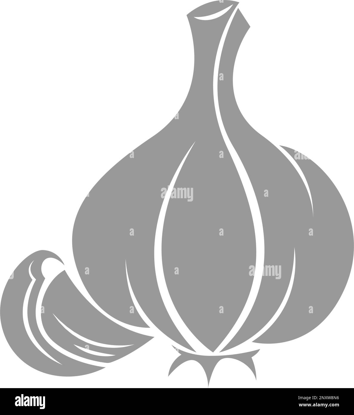 Garlic icon logo design illustration Stock Vector Image & Art - Alamy