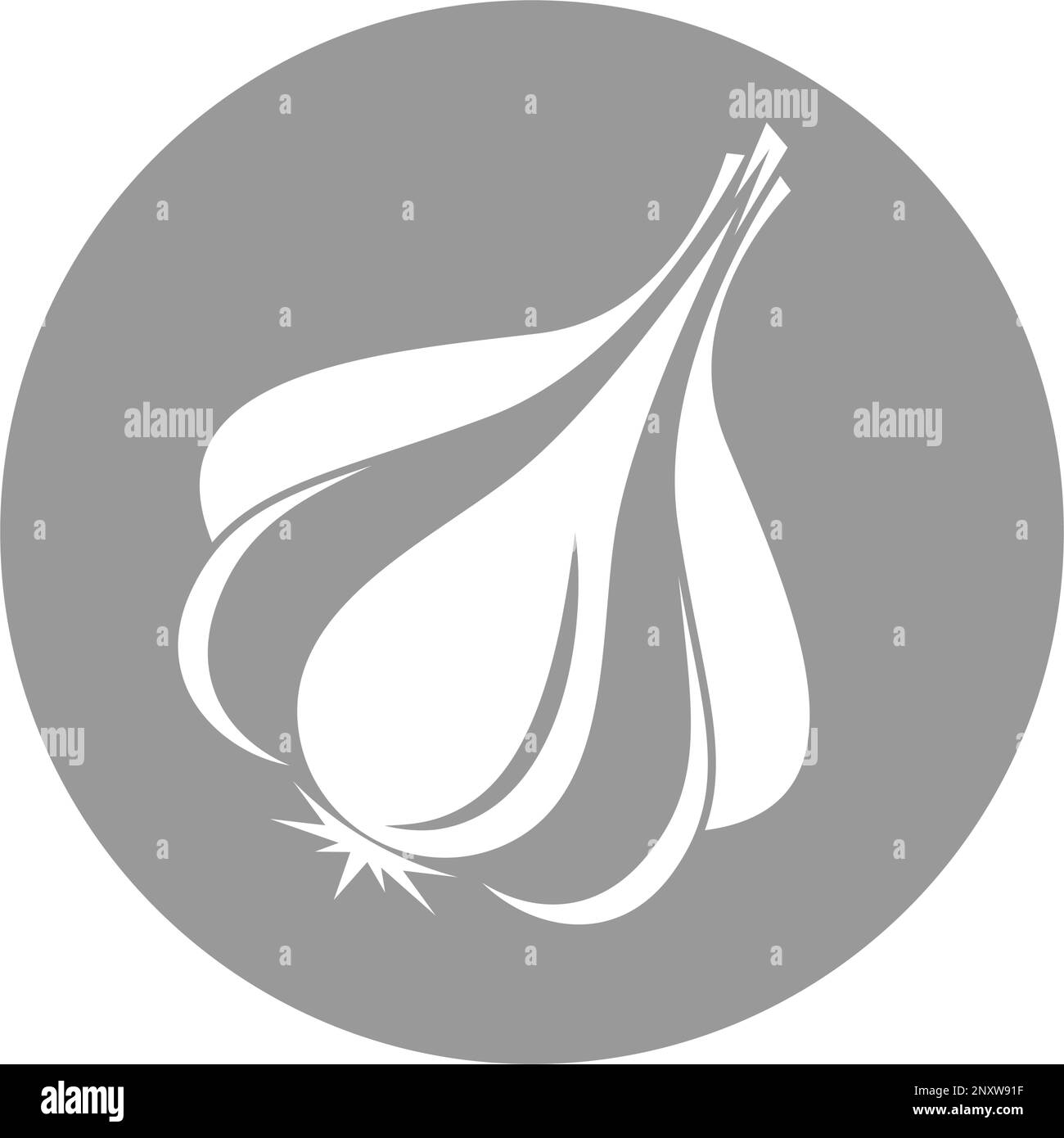 Garlic icon logo design illustration Stock Vector Image & Art - Alamy