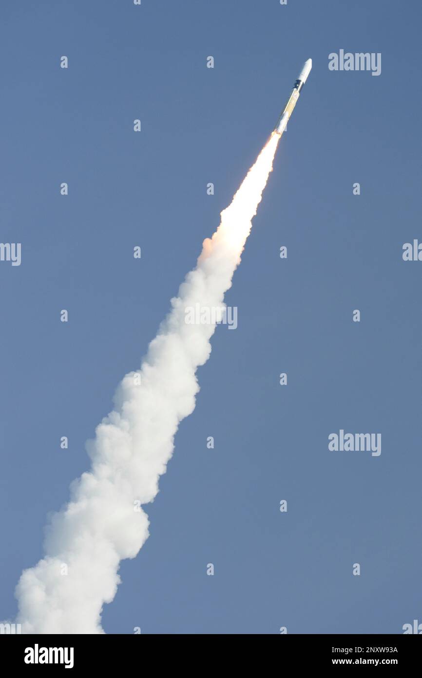 An H2A rocket No.37 carrying two satellites launches from Tanegashima ...