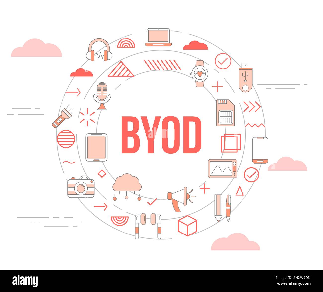 Bring your own devices Cut Out Stock Images & Pictures - Alamy