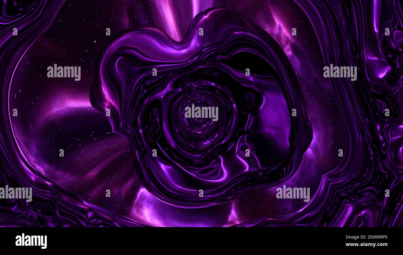 View inside of a black hole with transfiguration of reality. Design ...