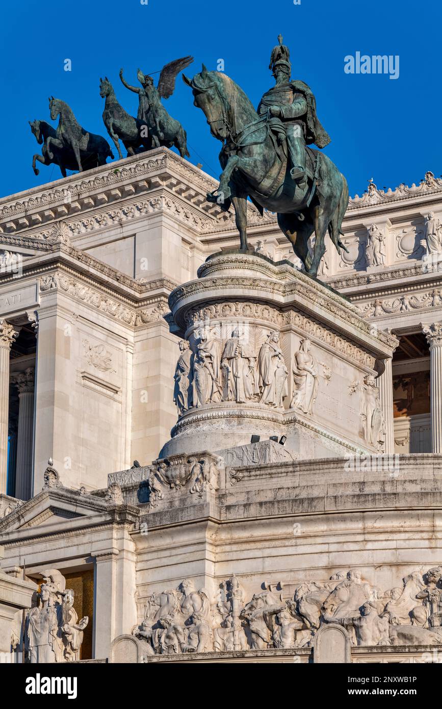 Equestrian statue of Vittorio Emanuele II, Rome, Italy Stock Photo - Alamy