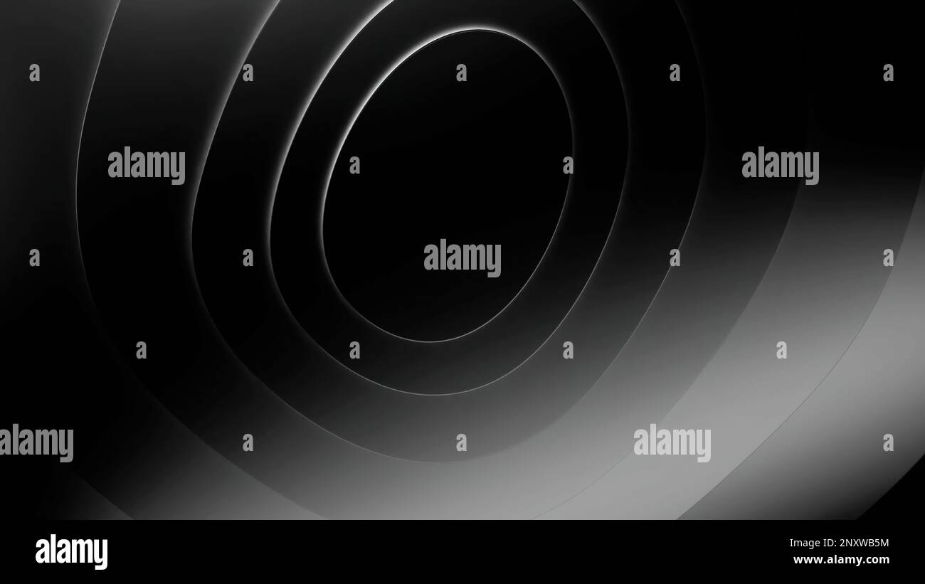 Rotating flexible surface with oval shaped silhouettes. Design ...