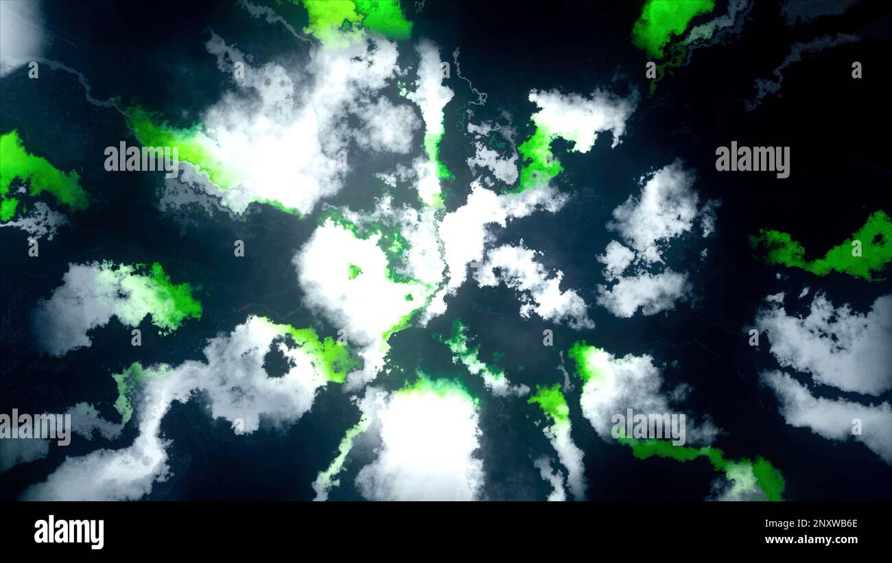 Computer generated animation psychedelic shapes hi-res stock ...