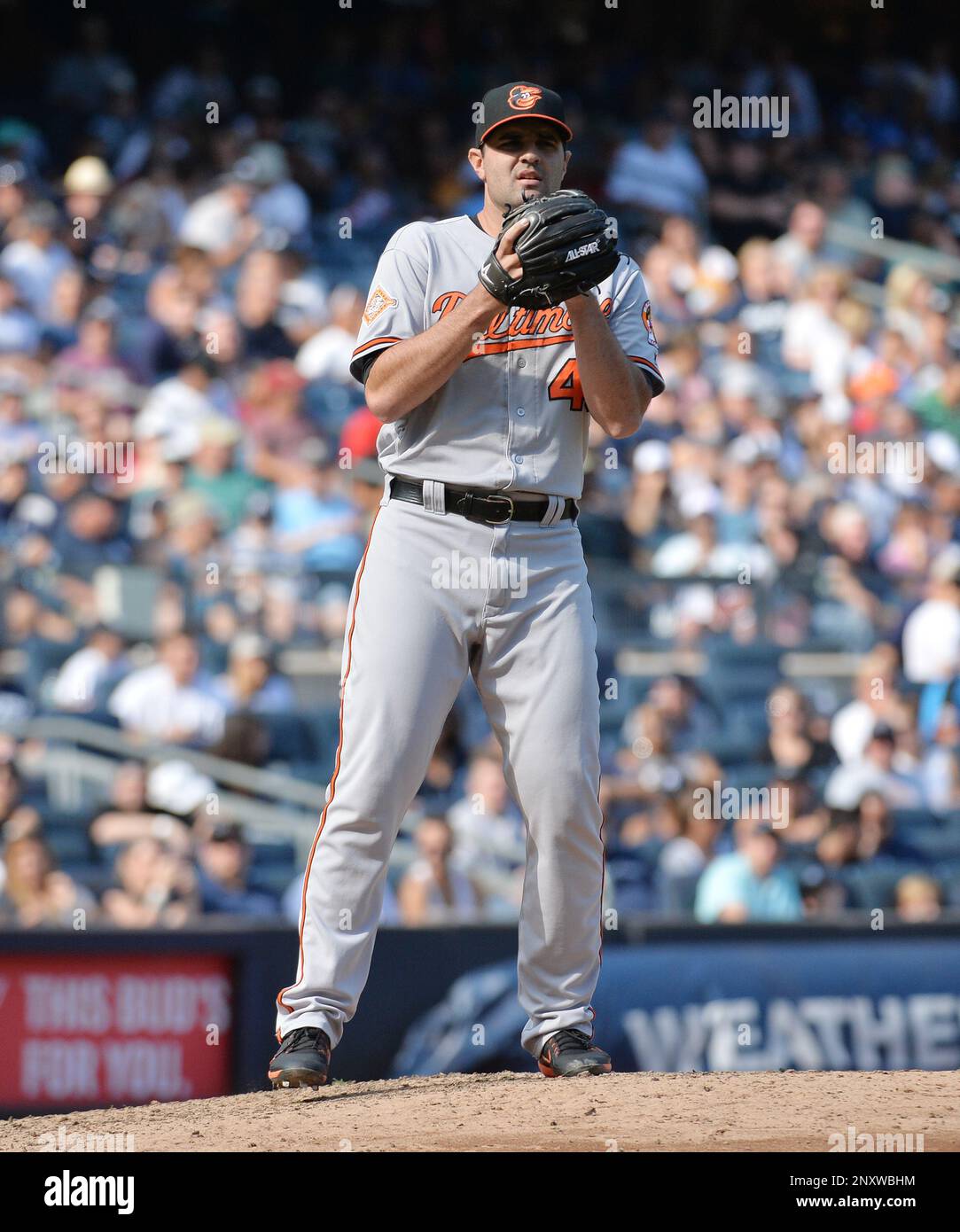 Baltimore Orioles pitcher Richard Bleier (48) during game against the ...