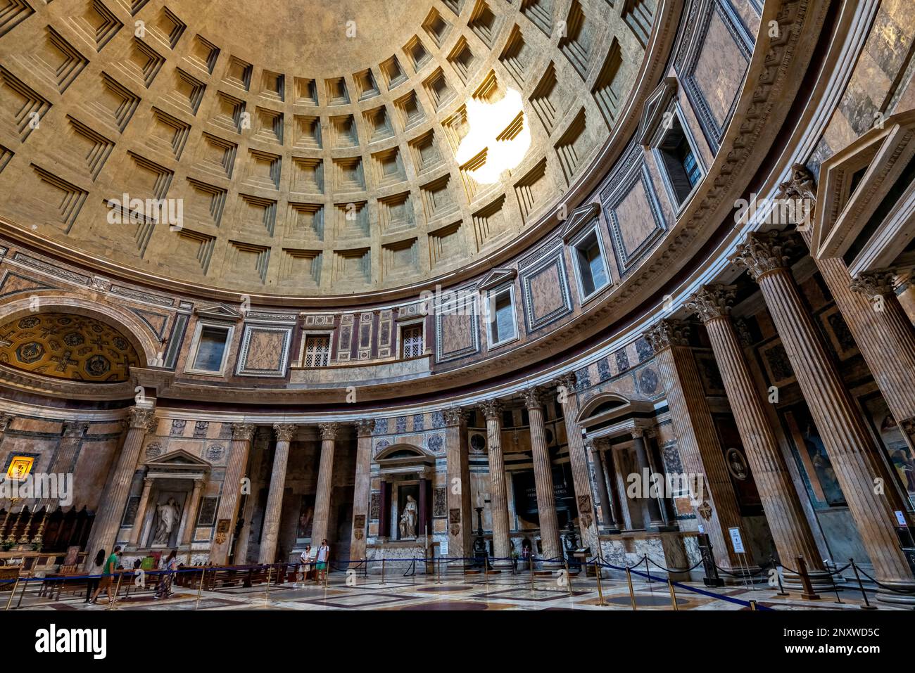 The Pantheon Interior Dome, Rome, Italy Stock Photo - Alamy