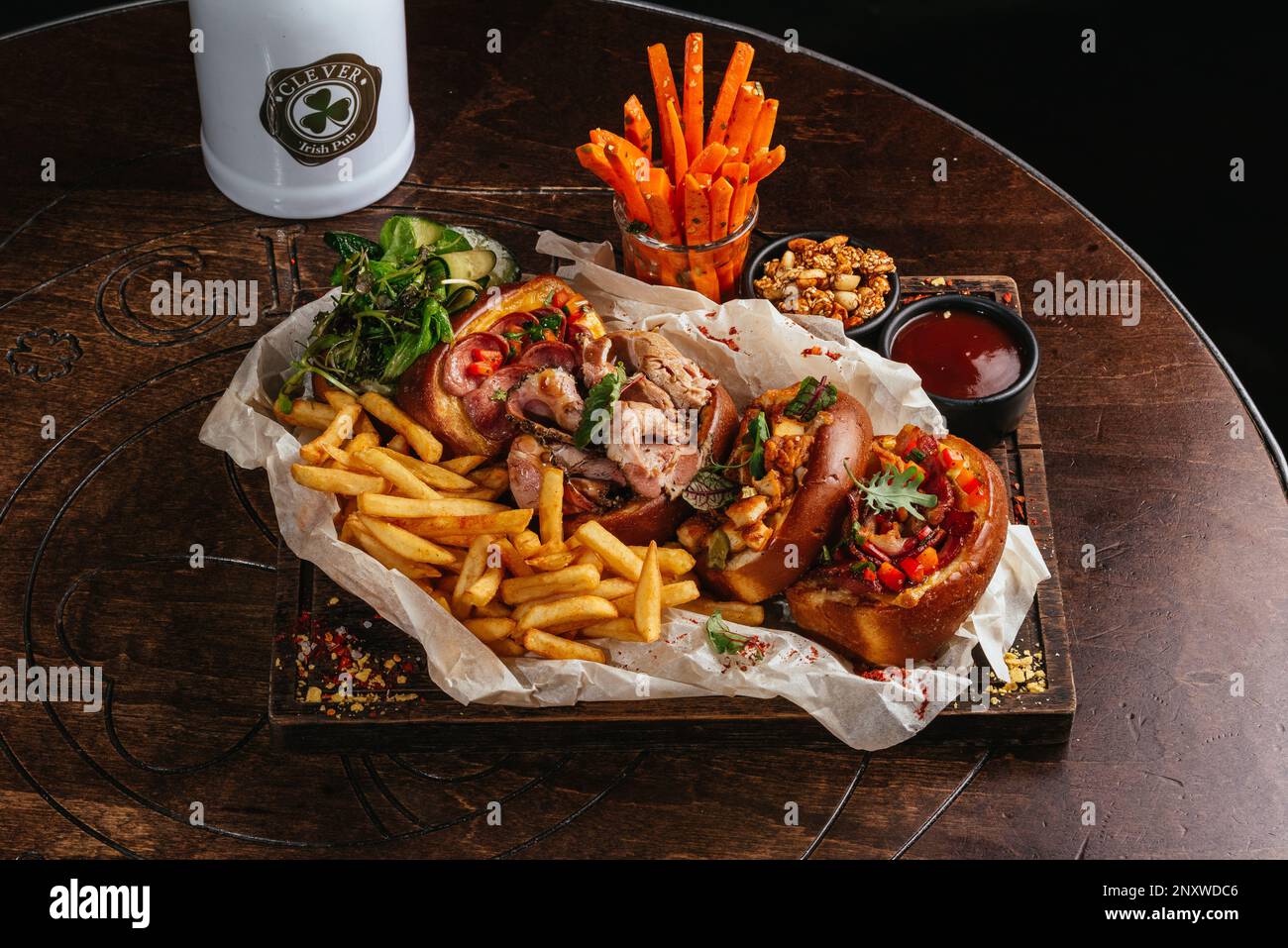 Food in restrain. Restaurant menu Stock Photo - Alamy