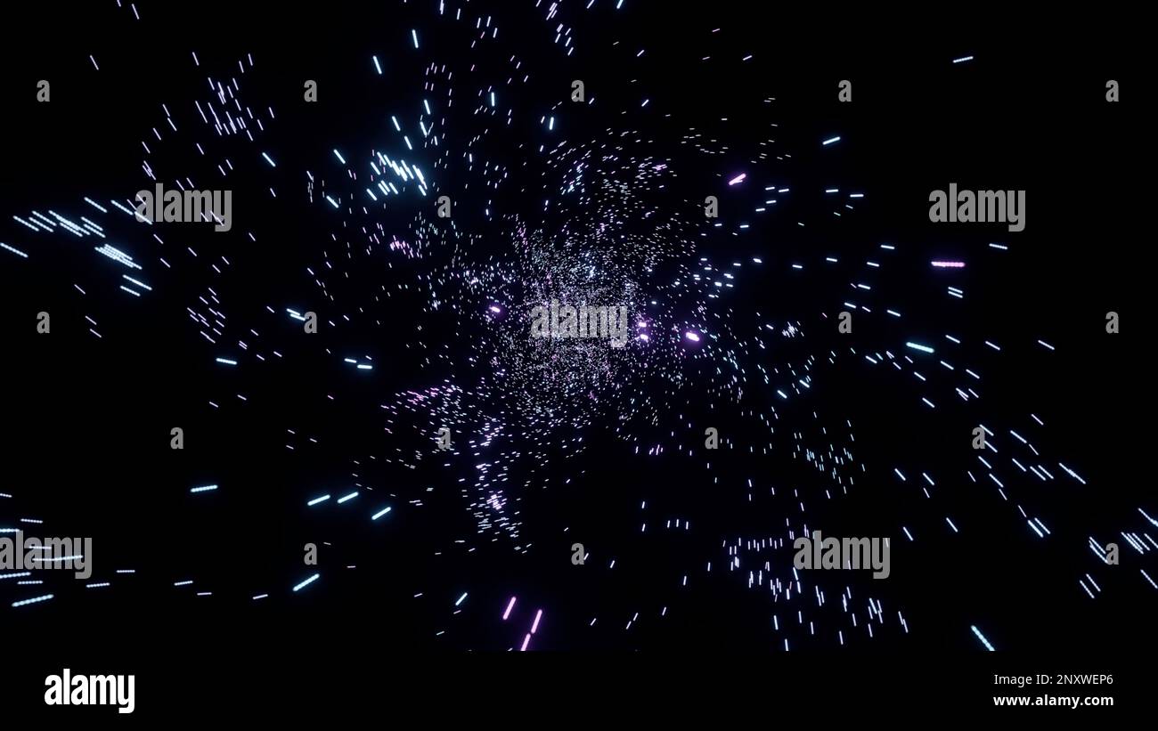 Flying through the endless cosmic galaxy. Design. Star field on a dark ...