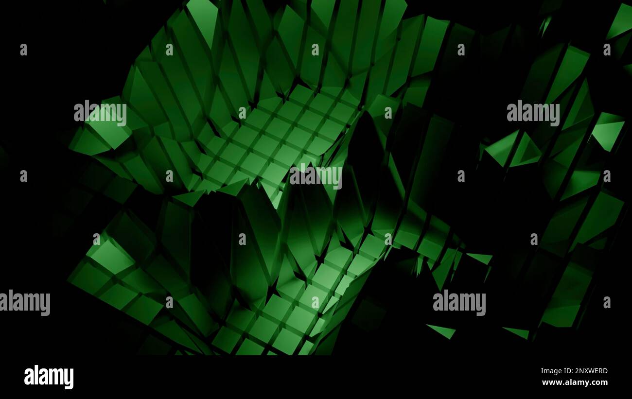 Abstract pieces of glass creating unusual shapes in wavy motion. Design ...