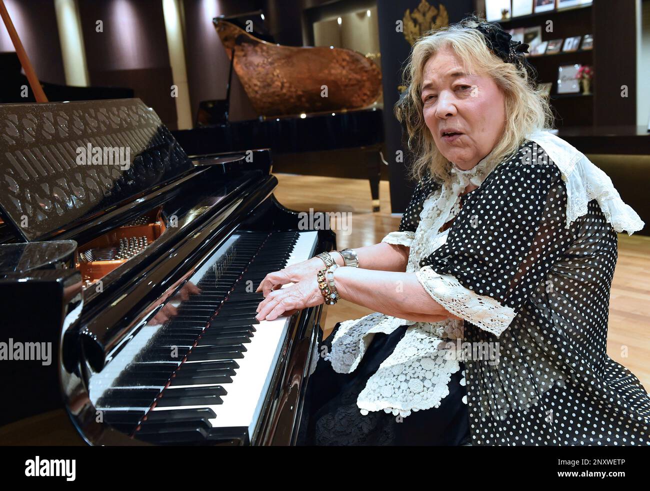 Ingrid Fujiko Hemming, a Swedish classical music pianist speaks during ...