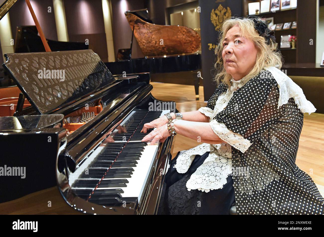 Ingrid Fujiko Hemming, a Swedish classical music pianist speaks during ...