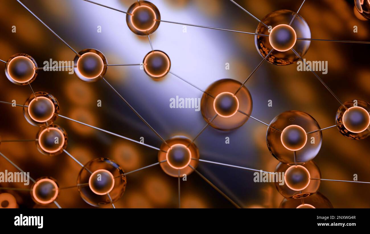 Animation connected digital communication media hi-res stock ...