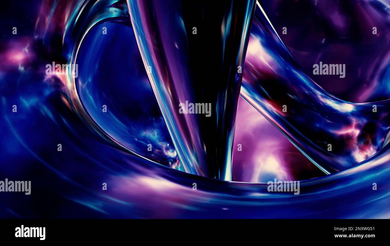 Abstract metallic glow of sticky substance. Design. Molten metal of ...