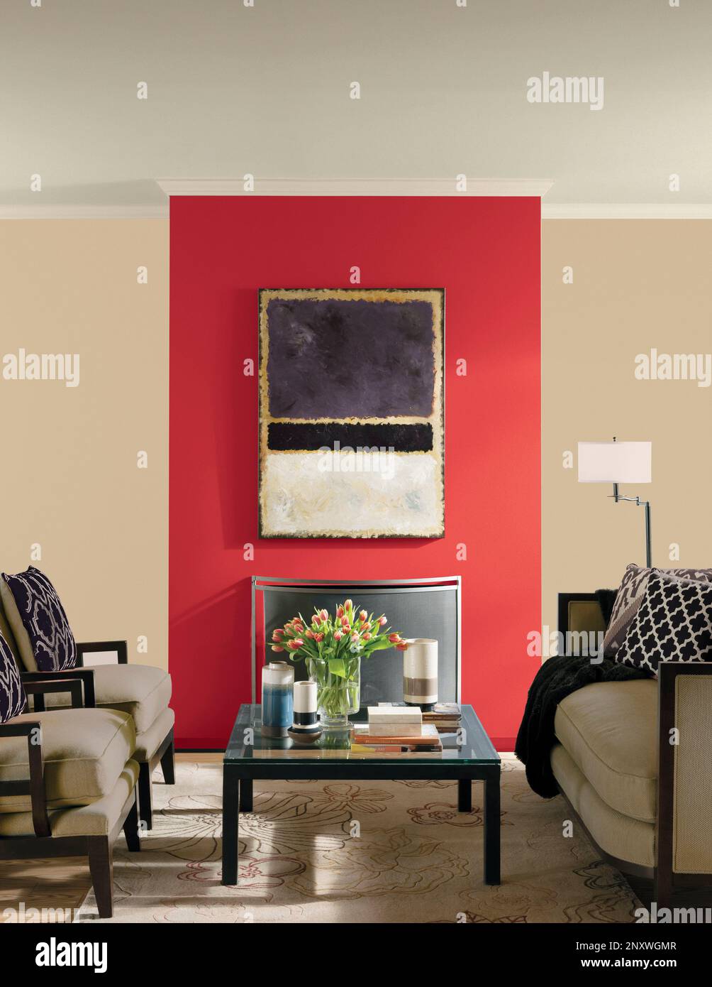 This undated photo shows PPG Paints' Red Gumball paint color on the ...