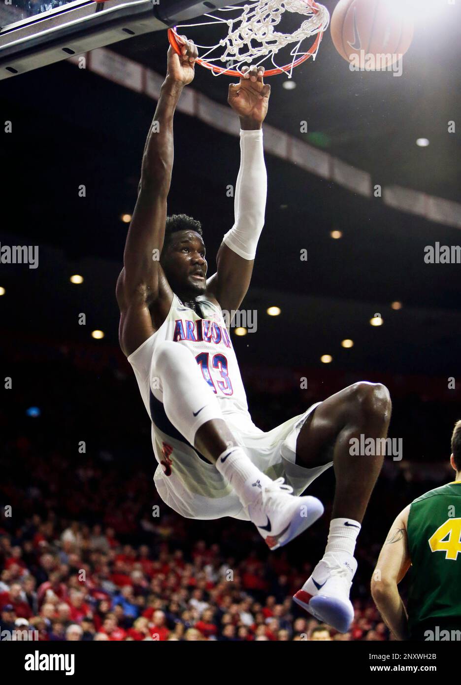 Arizona forward Deandre Ayton dunks against North Dakota State in the ...