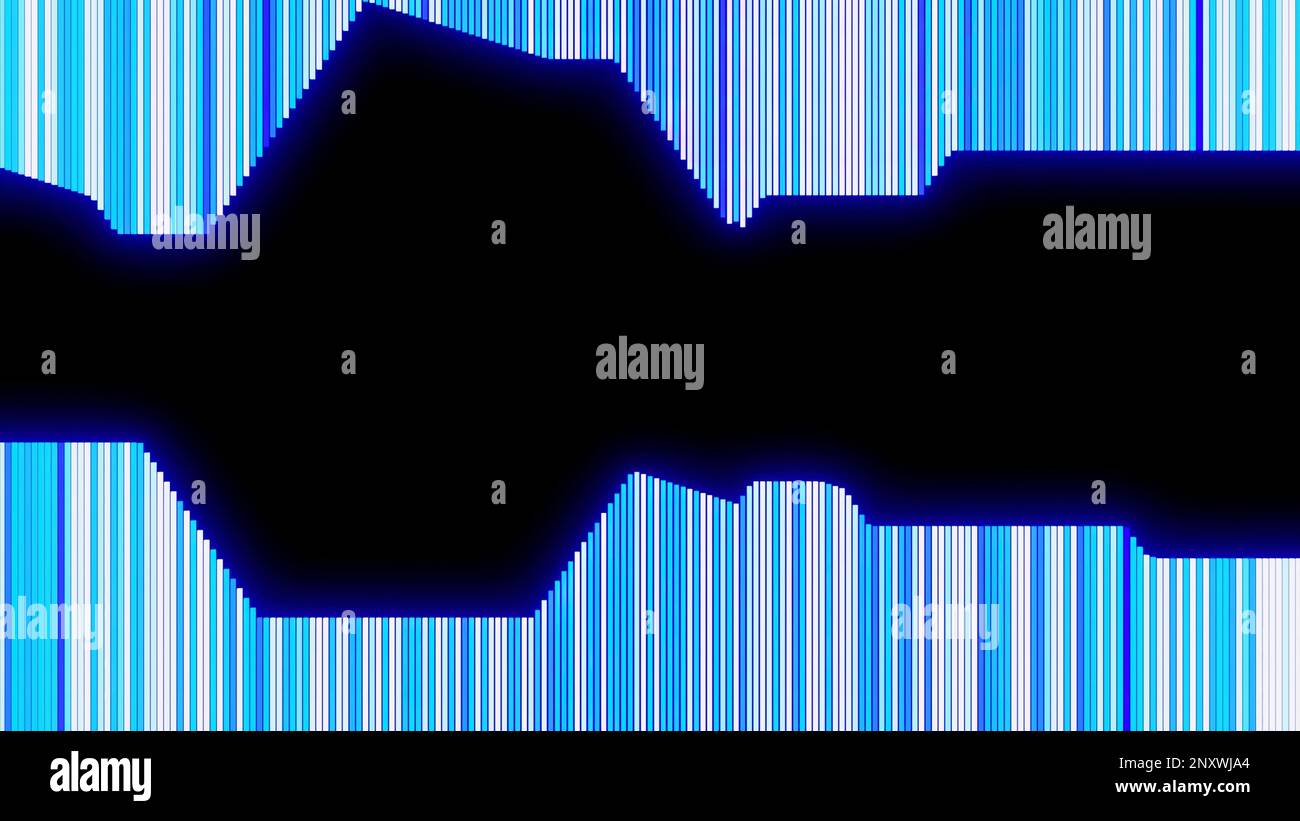 Transforming shadow shape on the background of blue vertical narrow ...