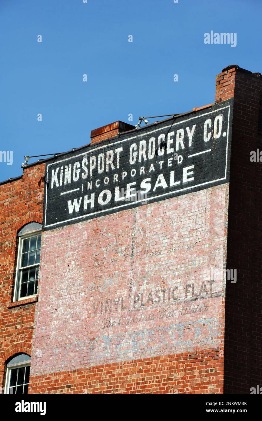 Remnants of businesses past linger on the sides of historic buildings ...