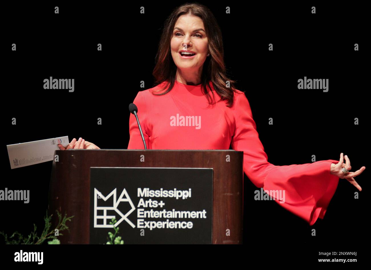 Meridian, Miss., native Sela Ward speaks during the induction ceremony ...