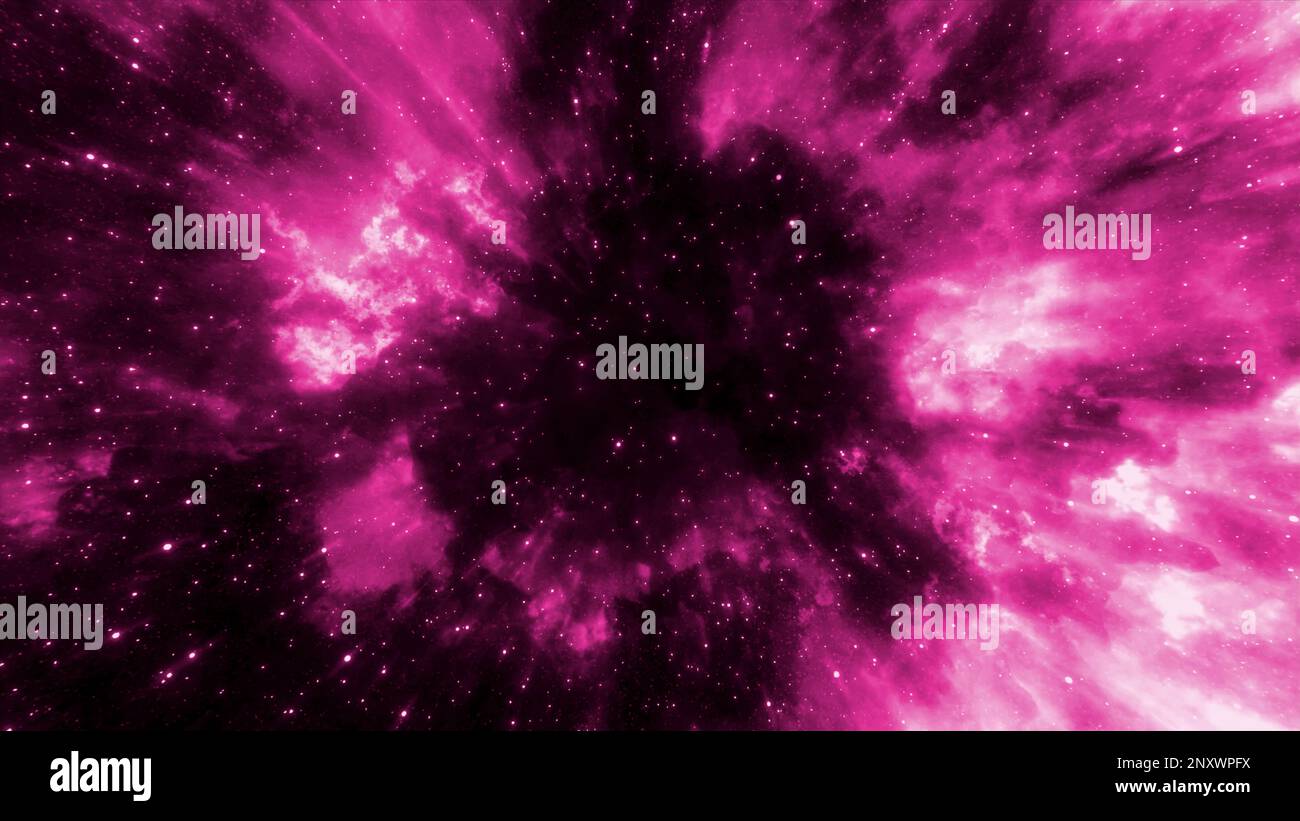 Traveling through star fields in space as a supernova bursts light ...