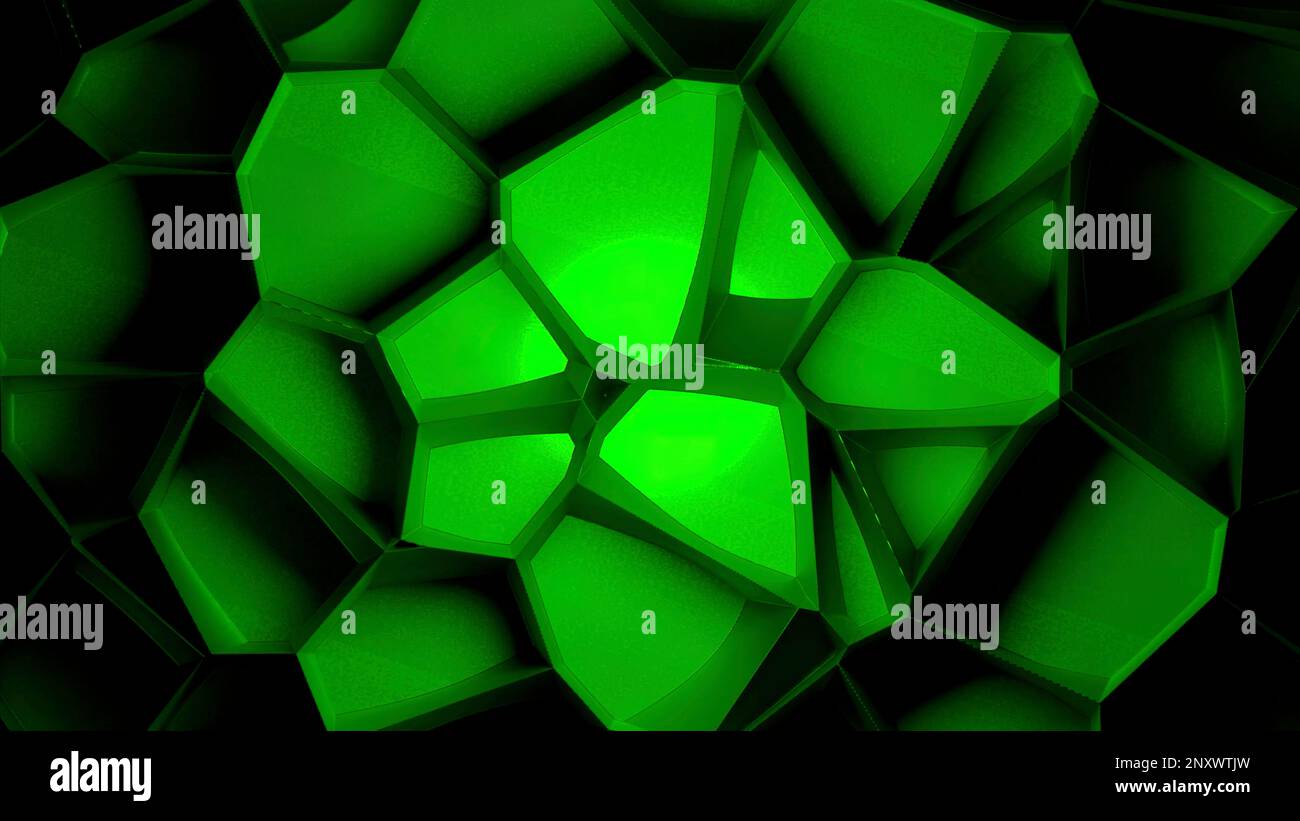 Beautiful abstract animation with triangular 3d elements. Design ...