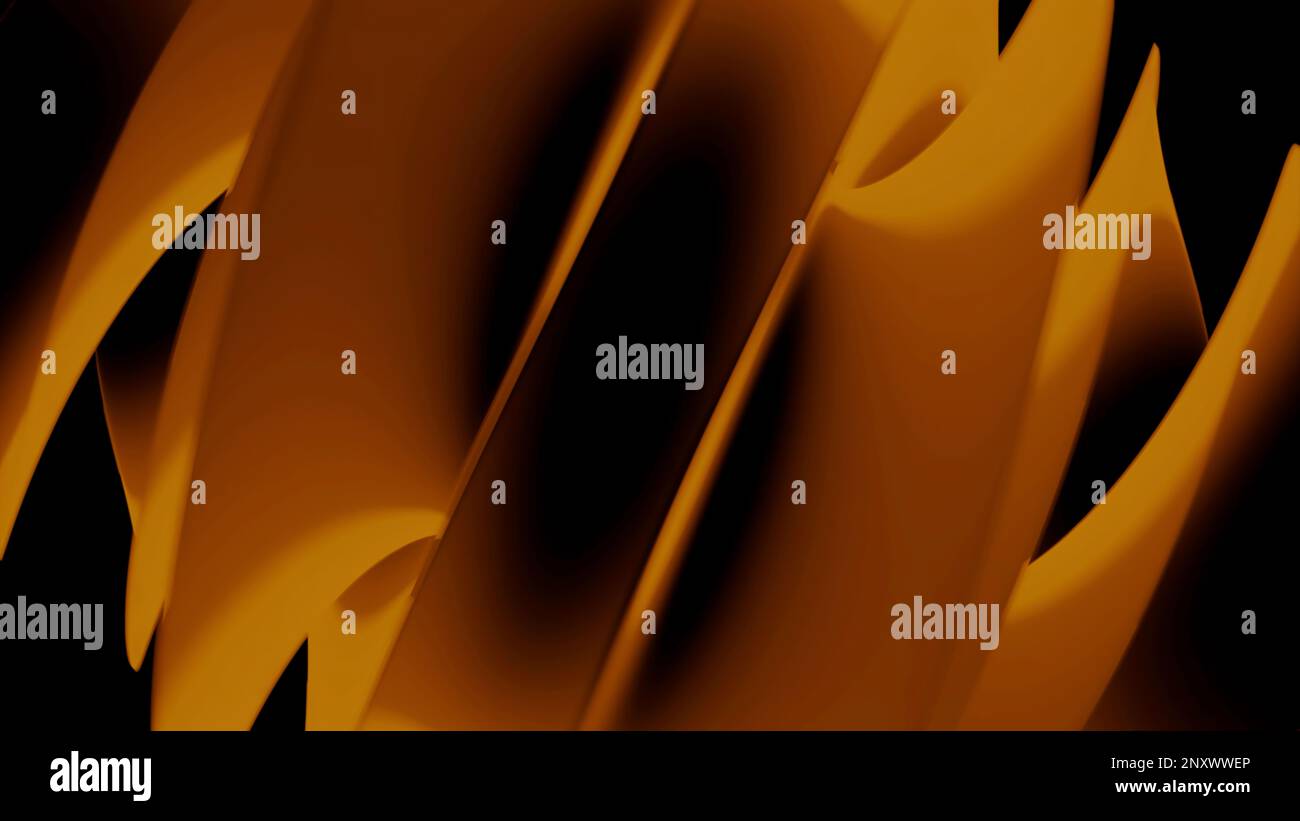 Spinning complex 3D figure with blades. Design. Transforming colorful ...