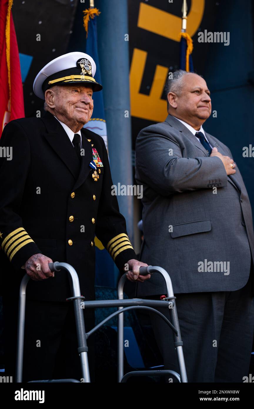 SAN DIEGO (Jan. 20, 2023) — Retired U.S. Navy Capt. E. Royce Williams and Secretary of the Navy ...