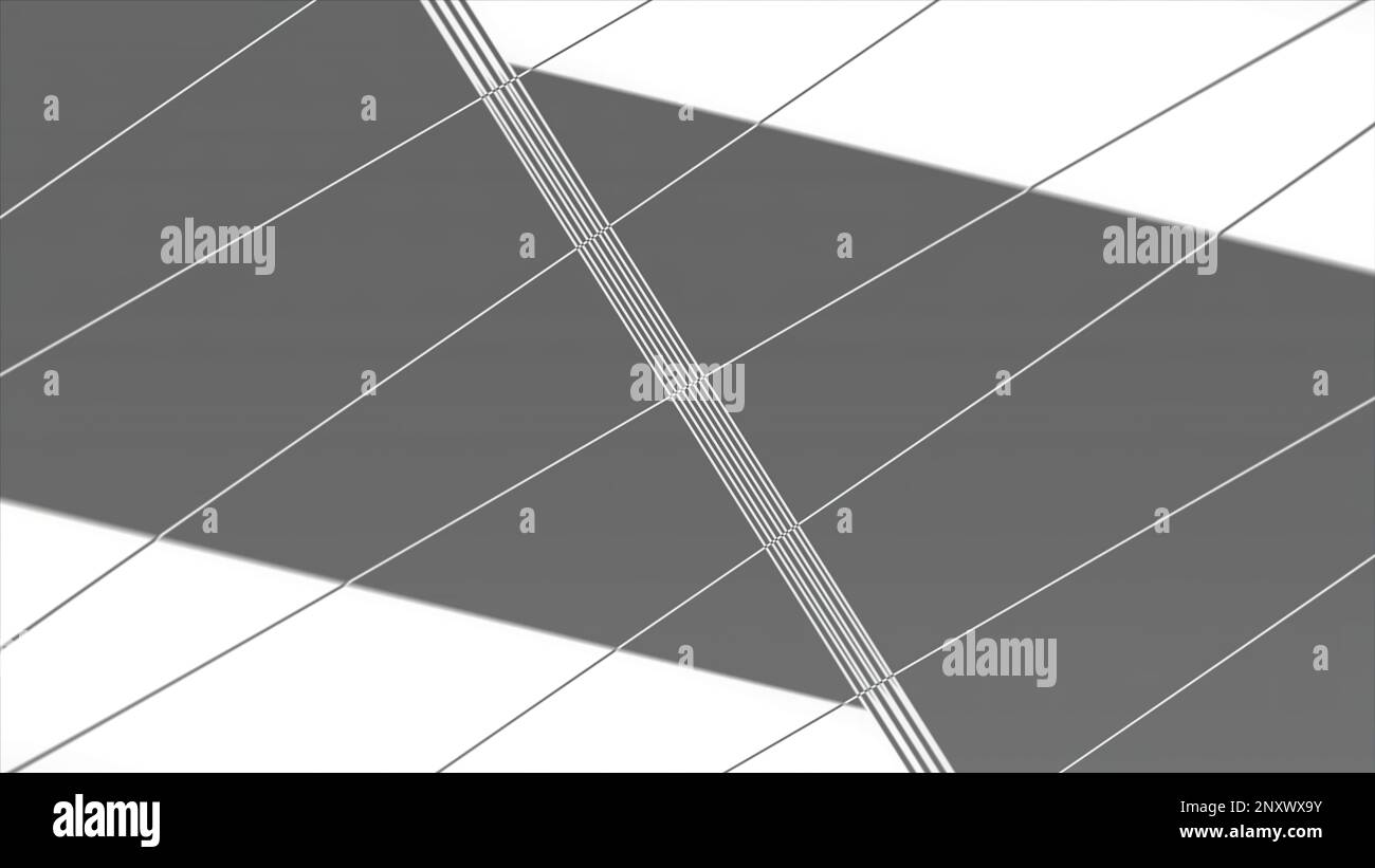 White background. Motion.A multi-colored winding line in the animation ...