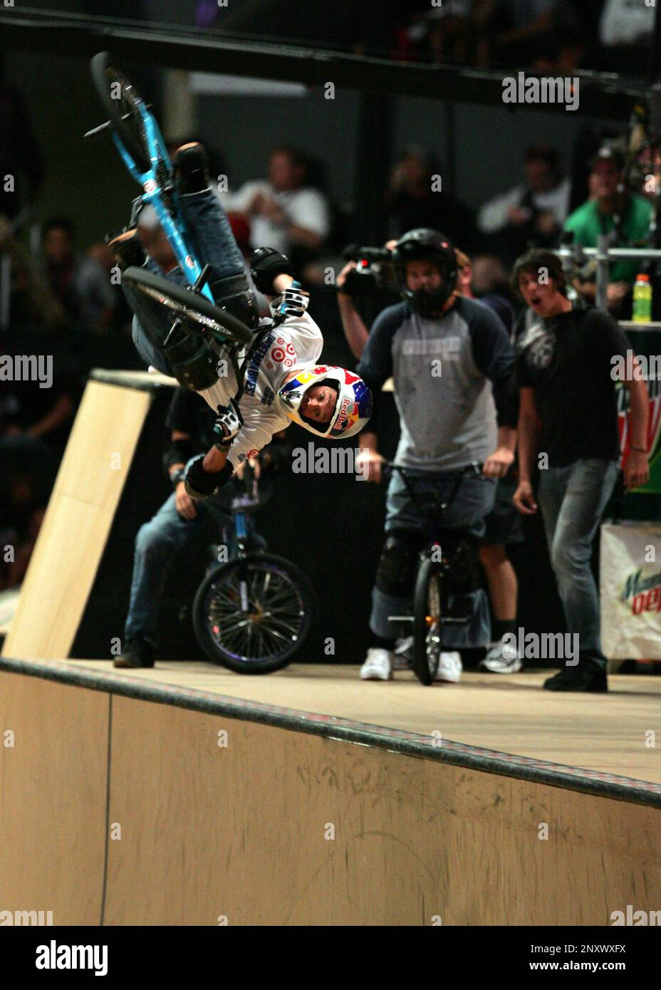 Kevin Robinson in action during the BMX Vert Trick contest at X Games ...