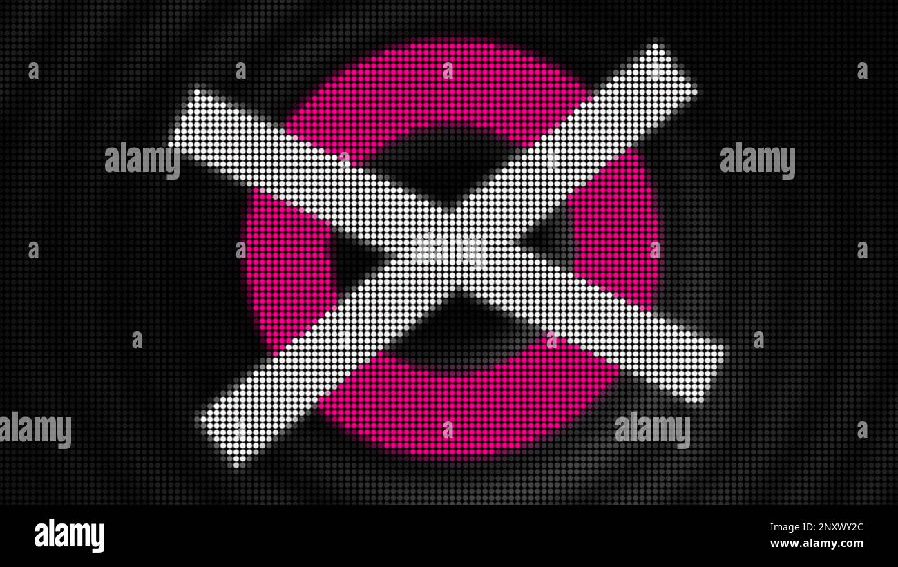 Concept of protest, no sign, disagreement. Motion. Pixelated background ...