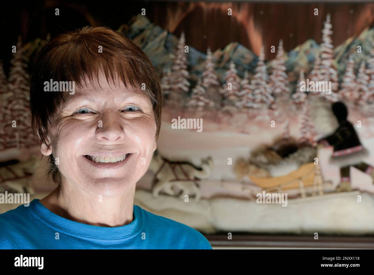 In this Dec. 1, 2017 photo, Nampa based artist Peggy Cloninger poses in ...