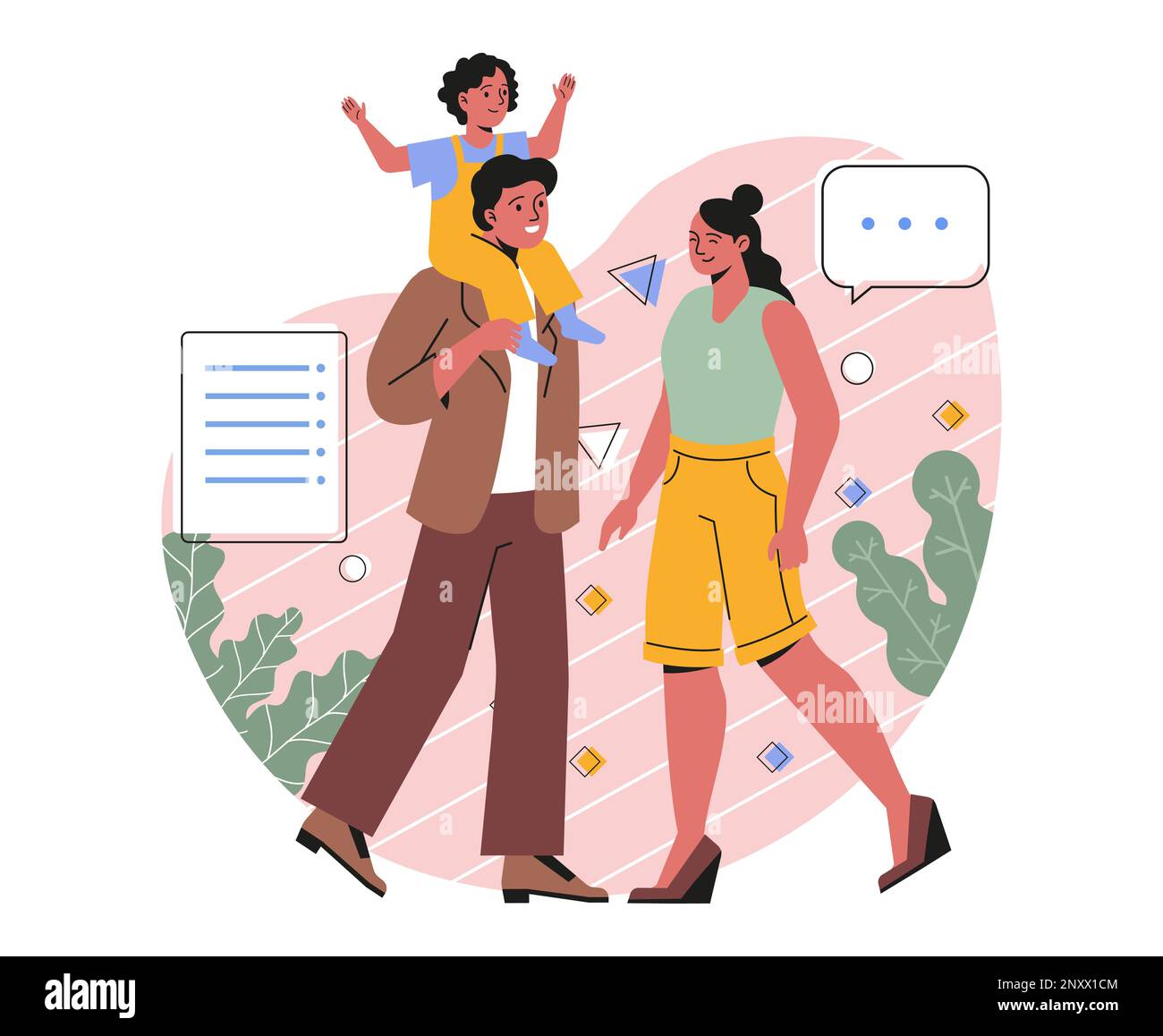 Husband wife spending time together Stock Vector Images - Alamy