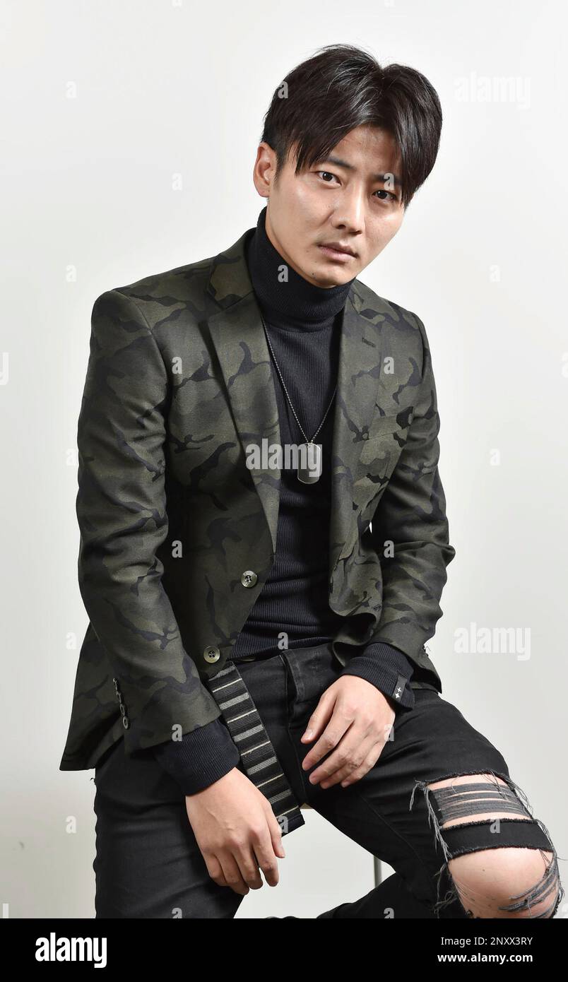 South Korean actor and singer Lee Te-Gang speaks during an interview ...