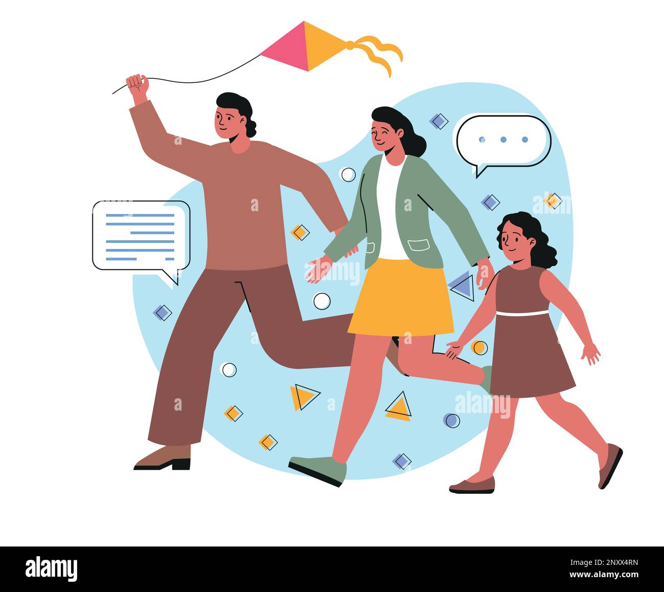 Family outdoor activities concept Stock Vector Image & Art - Alamy