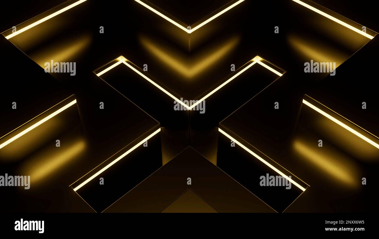 Abstract technology background with bright neon lights. Design. Bright ...